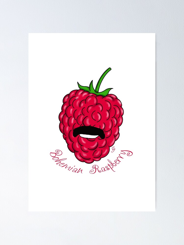 "Bohemian Raspberry" Poster by GarryVaux | Redbubble