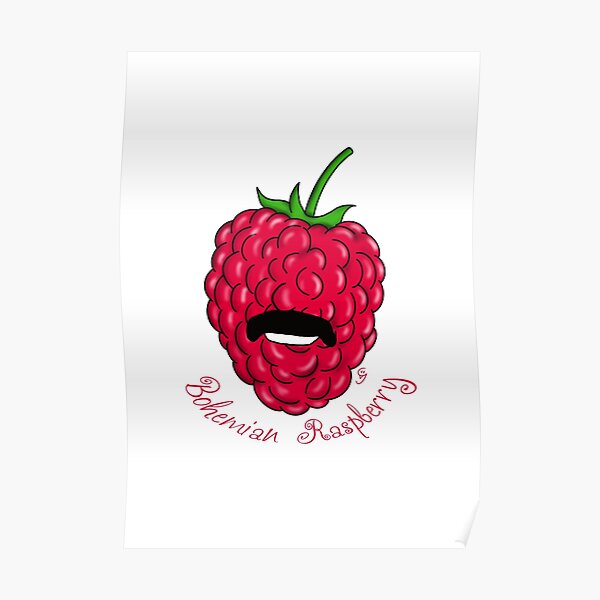 "Bohemian Raspberry" Poster by GarryVaux | Redbubble