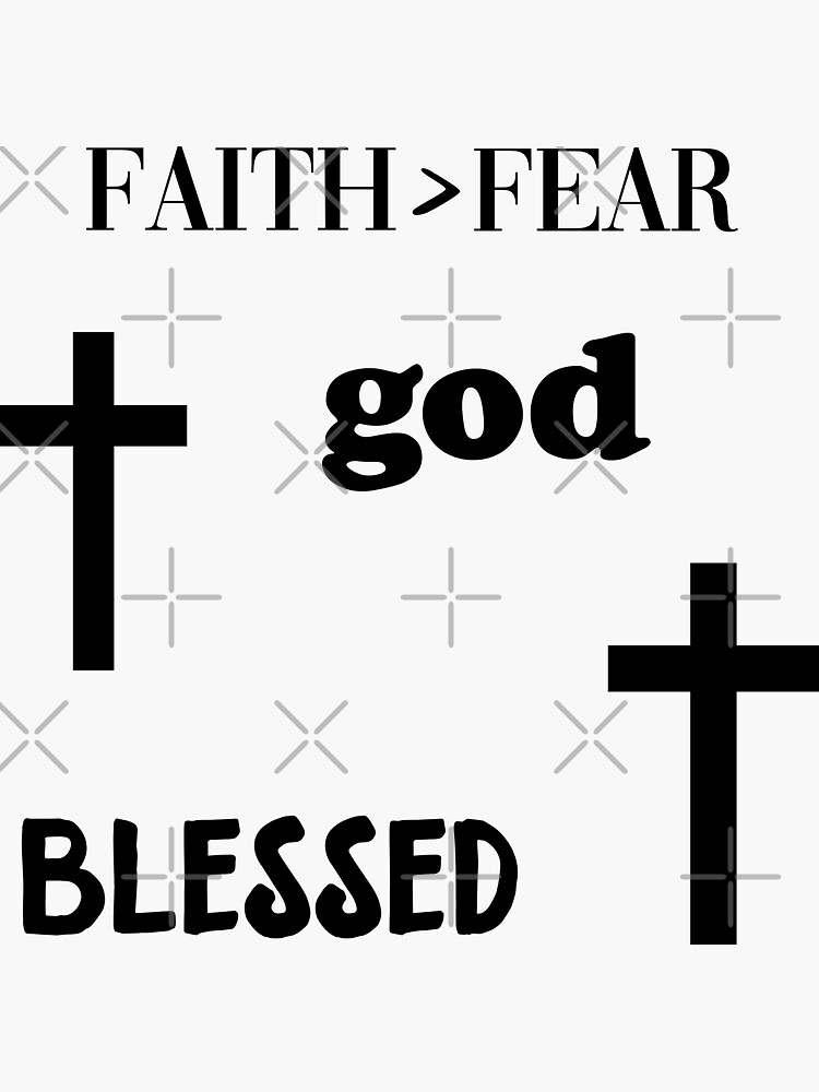 " Christian religious Black sticker pack" Sticker for Sale by ...