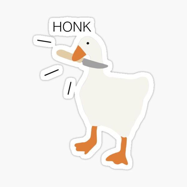 "HONK " Sticker for Sale by AlbaMor | Redbubble