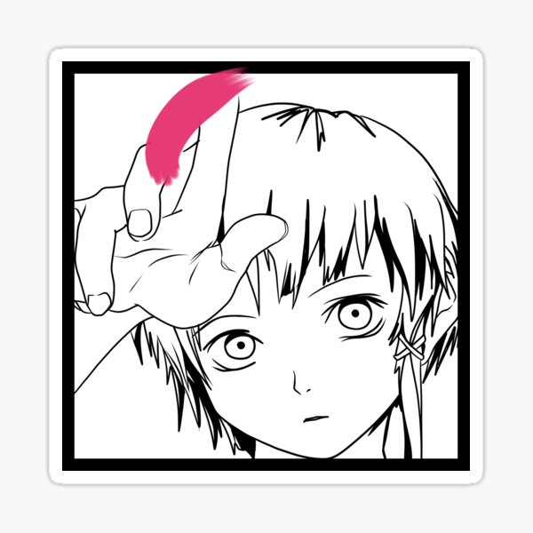 "LAIN" Sticker for Sale by majotoyokai | Redbubble