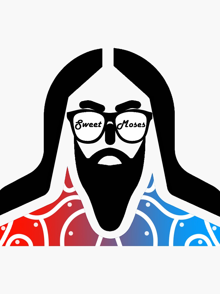 "Modern Moses - Logo" Sticker for Sale by SweetMoses | Redbubble