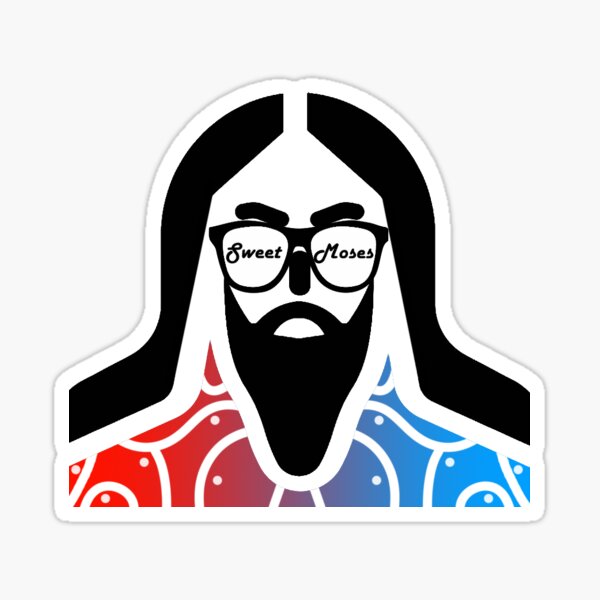 "Modern Moses - Logo" Sticker for Sale by SweetMoses | Redbubble