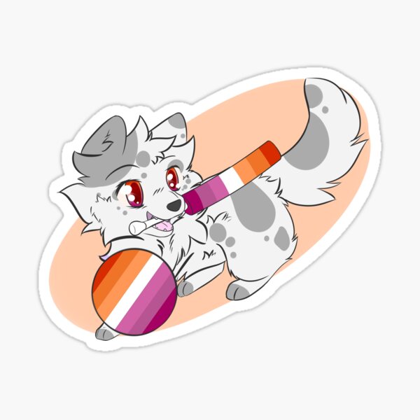 "Lesbian shield (Pride Juggerpuppers)" Sticker for Sale by ...