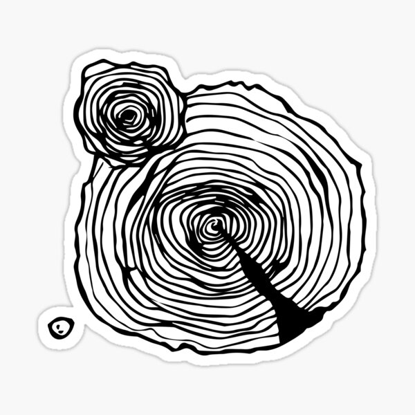 "The Tree Rings" Sticker for Sale by larie-png | Redbubble