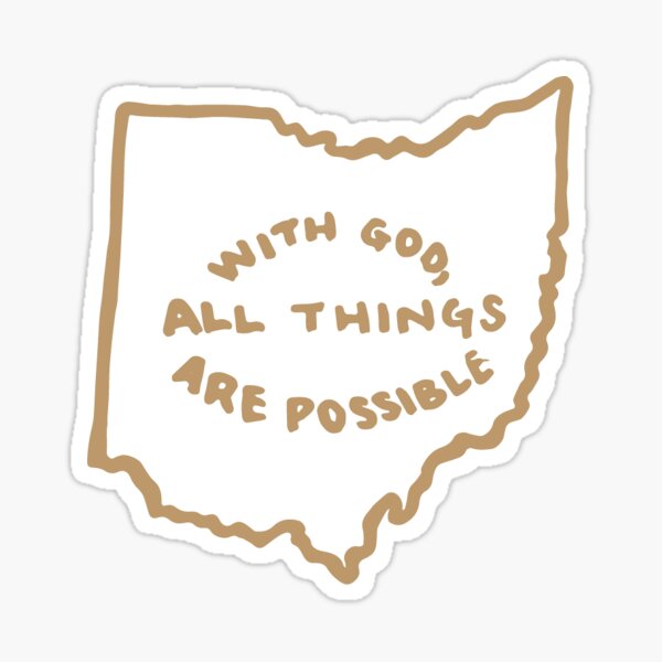 "FIFTY STATES SERIES: Ohio" Sticker by emcart00 | Redbubble