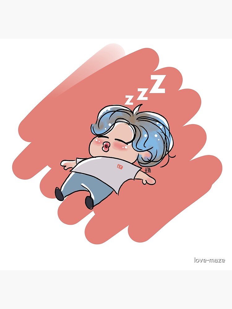 "Sleepy Jimin" Art Print by love-maze | Redbubble