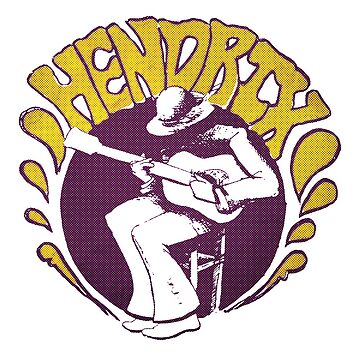 "Hendrix" Sticker for Sale by Shawn Schmidt | Redbubble