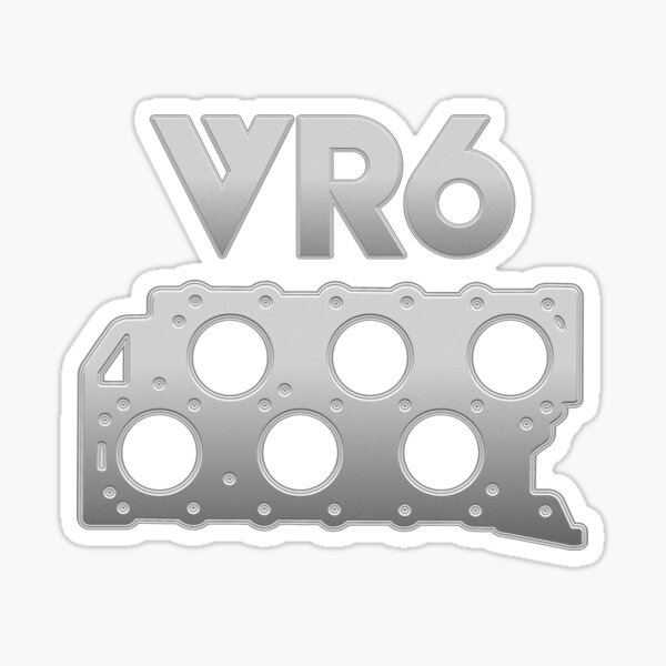 "Metal VR6 Block Top" Sticker by l13psna | Redbubble