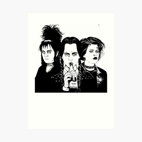 "You Cant Creep With US Wednesday Addams Lydia Deetz Nancy Gothic Goth ...
