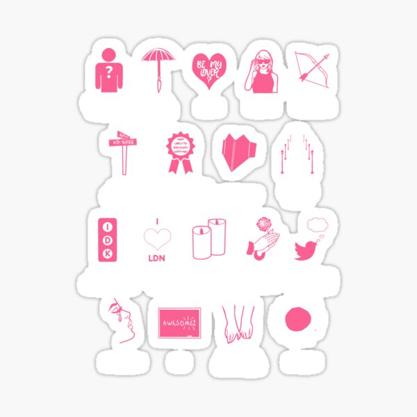 "lover signs" Sticker by ohnoballoons | Redbubble