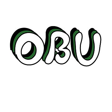 "OBU, Retro" Sticker for Sale by Cy1982 | Redbubble