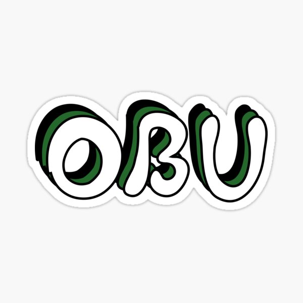 "OBU, Retro" Sticker for Sale by Cy1982 | Redbubble