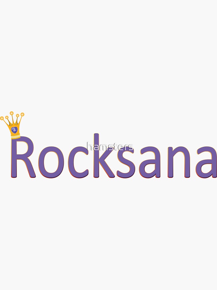 "Rocksana" Sticker for Sale by hamsters | Redbubble