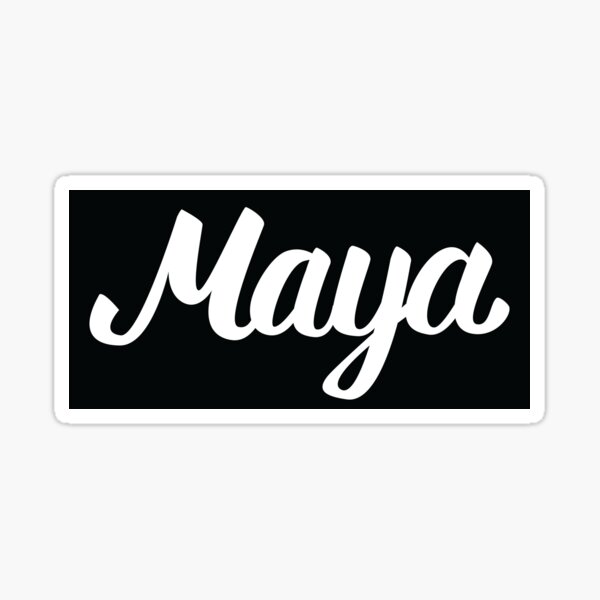 "Maya Mein Name ist Maya" Sticker von ProjectX23 | Redbubble