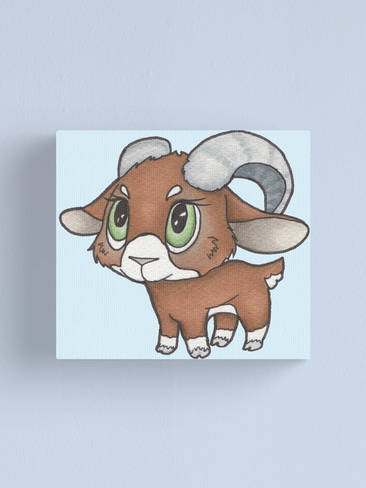"Cute Baby Ram" Canvas Print for Sale by DILLIGAFM8 | Redbubble