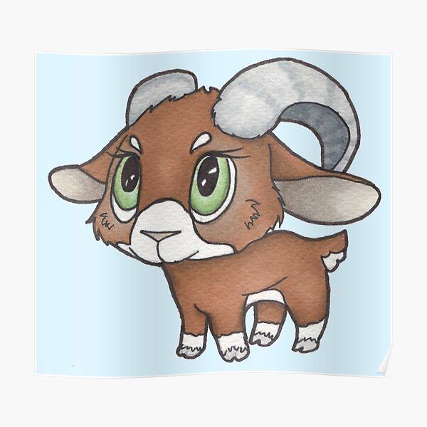 "Cute Baby Ram" Poster by DILLIGAFM8 | Redbubble