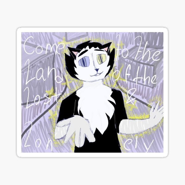 "Land Of the Lost And Lonely - Cats" Sticker for Sale by EqualsOrange ...