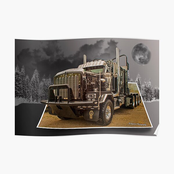 Semi Truck Posters | Redbubble