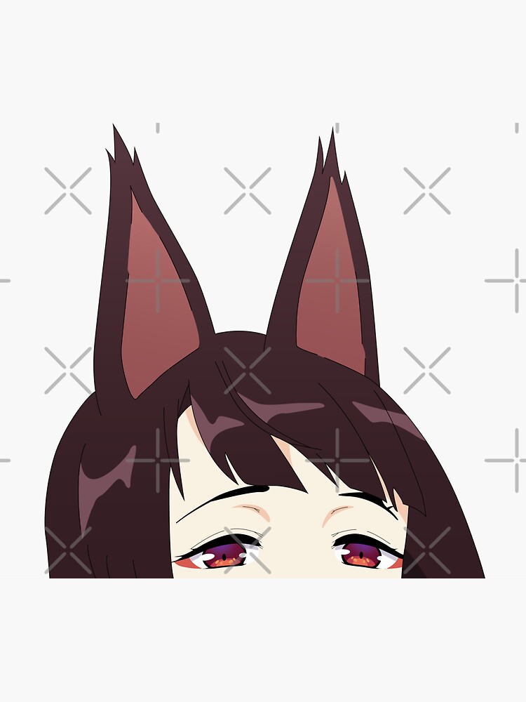 "Akagi Peeker | Sakura Empire | Azur Lane" Sticker for Sale by raven-cw ...