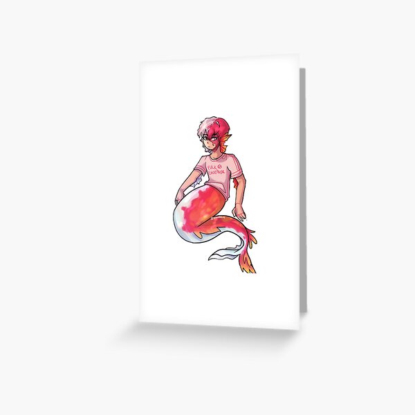 "mermaid todoroki" Greeting Card by heroicshinsou | Redbubble