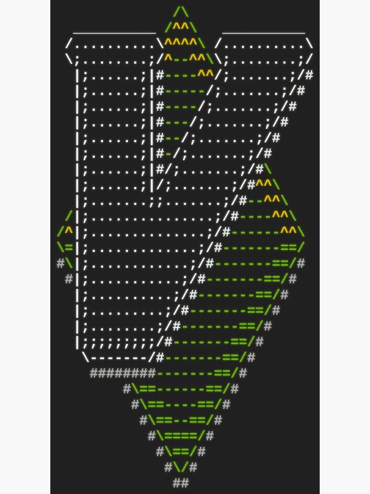 "Vim Ascii Art" Poster for Sale by astrellon | Redbubble