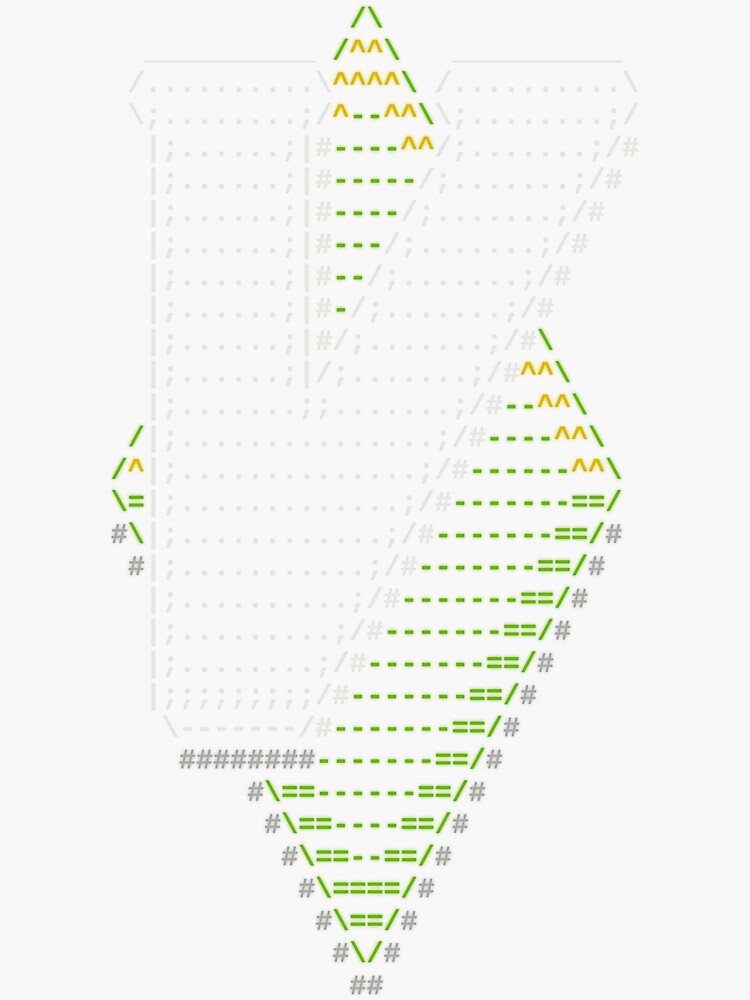 "Vim Ascii Art" Sticker for Sale by astrellon | Redbubble