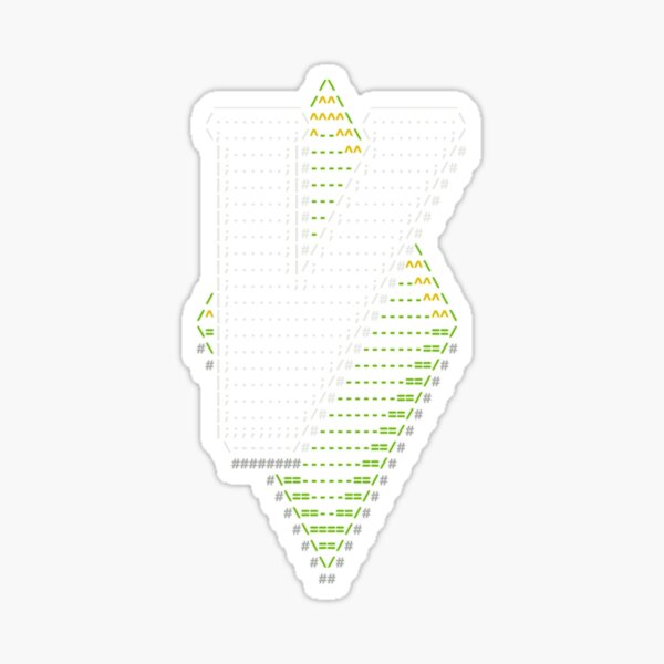 "Vim Ascii Art" Sticker for Sale by astrellon | Redbubble