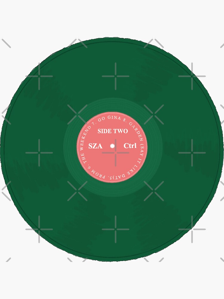 "Ctrl Vinyl SZA Hand Drawn" Sticker for Sale by creativeameena | Redbubble