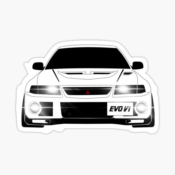 "Lancer evolution VI" Sticker for Sale by dgallego | Redbubble