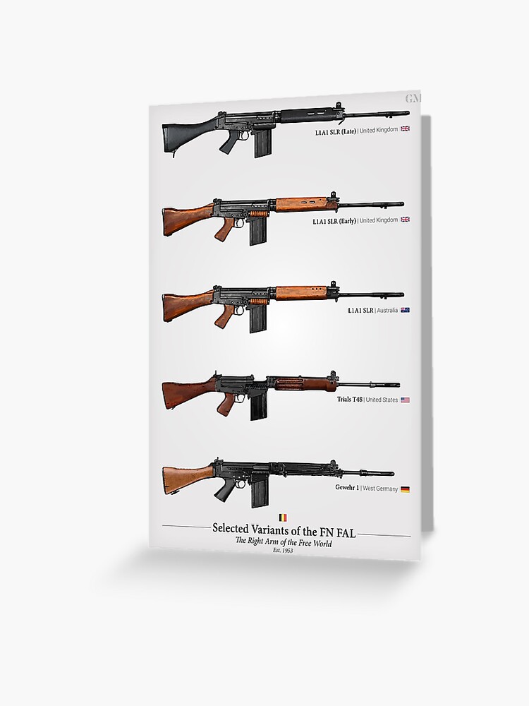 "FN FAL - Right Arm of the Free World (1)" Greeting Card for Sale by ...