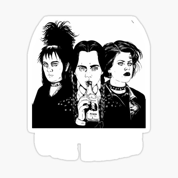 "Goth Bitches Wednesday Addams Lydia Deetz Nancy Gothic Goth Emo ...