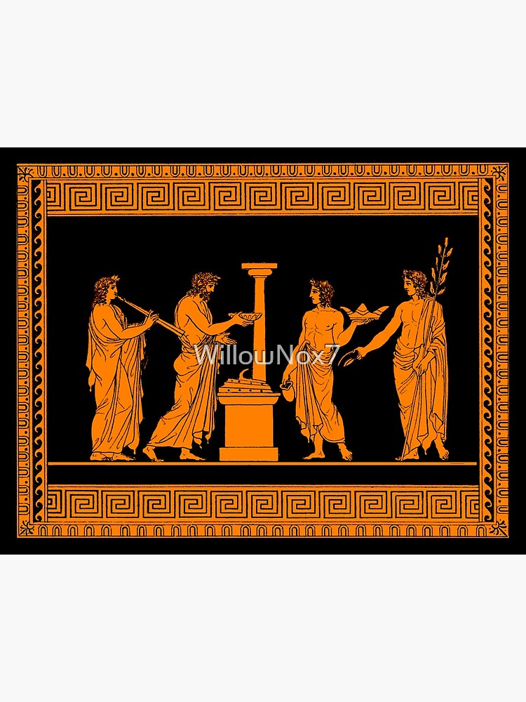 "Red figure Greek vase offering scene" Art Print for Sale by WillowNox7 ...