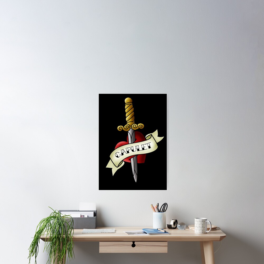 "Capulet Logo - Romeo & Juliet" Poster by EStreetShuffle | Redbubble