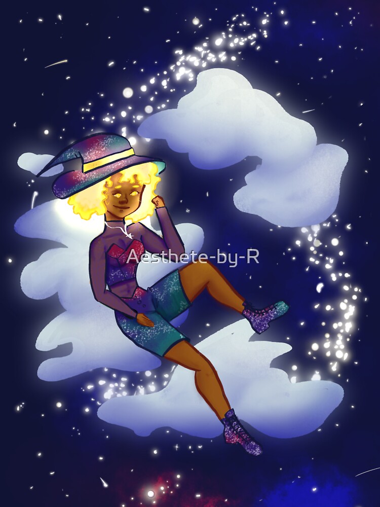 "Starry Witch " Sticker for Sale by Aesthete-by-R | Redbubble