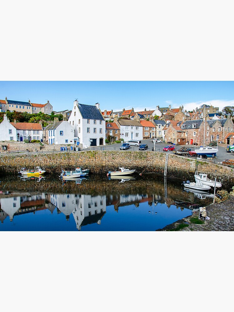 "Crail Harbour Artist Scotland" Canvas Print by GG-ART | Redbubble