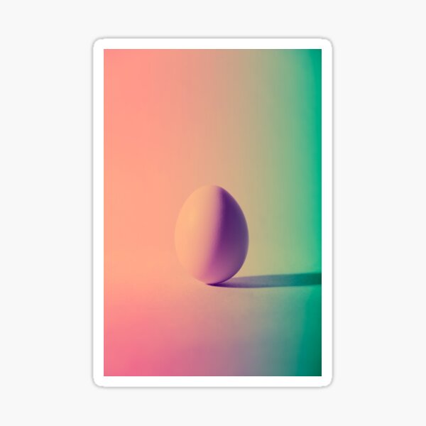 "Rainbow Egg" Sticker by cupril | Redbubble