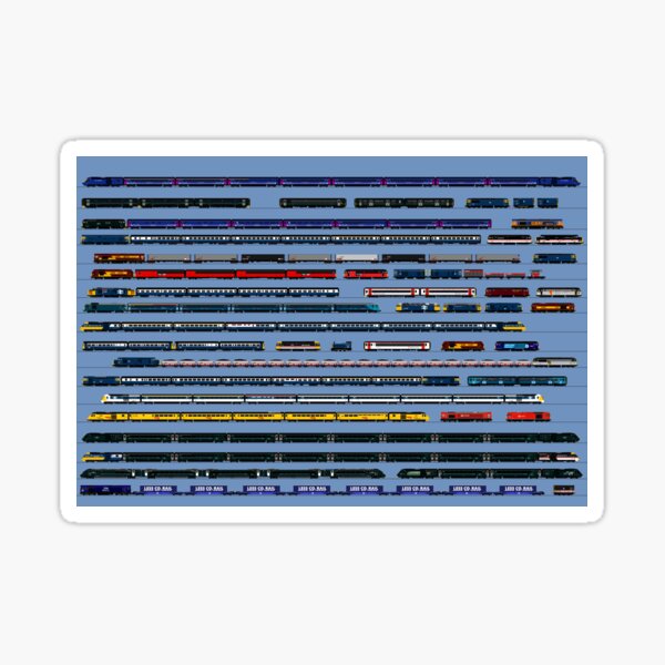 "locomotives" Sticker for Sale by CraigMatthews | Redbubble