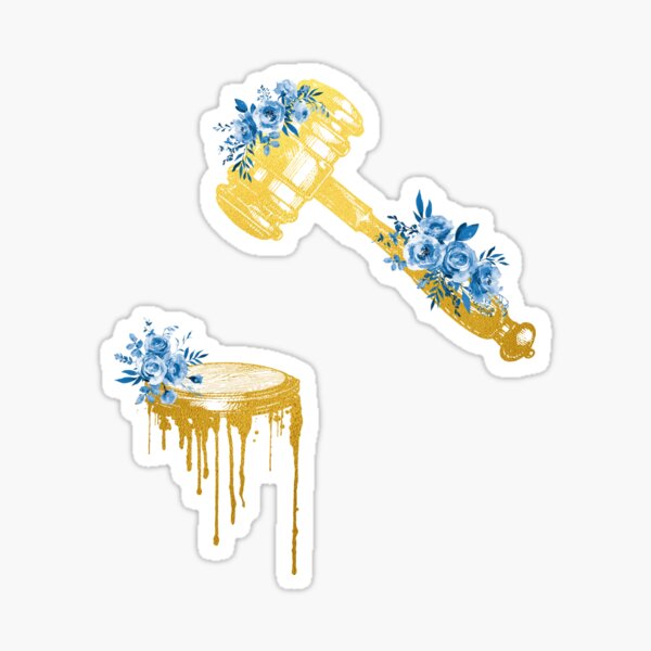 "Gavel Art" Sticker by erzebetth | Redbubble