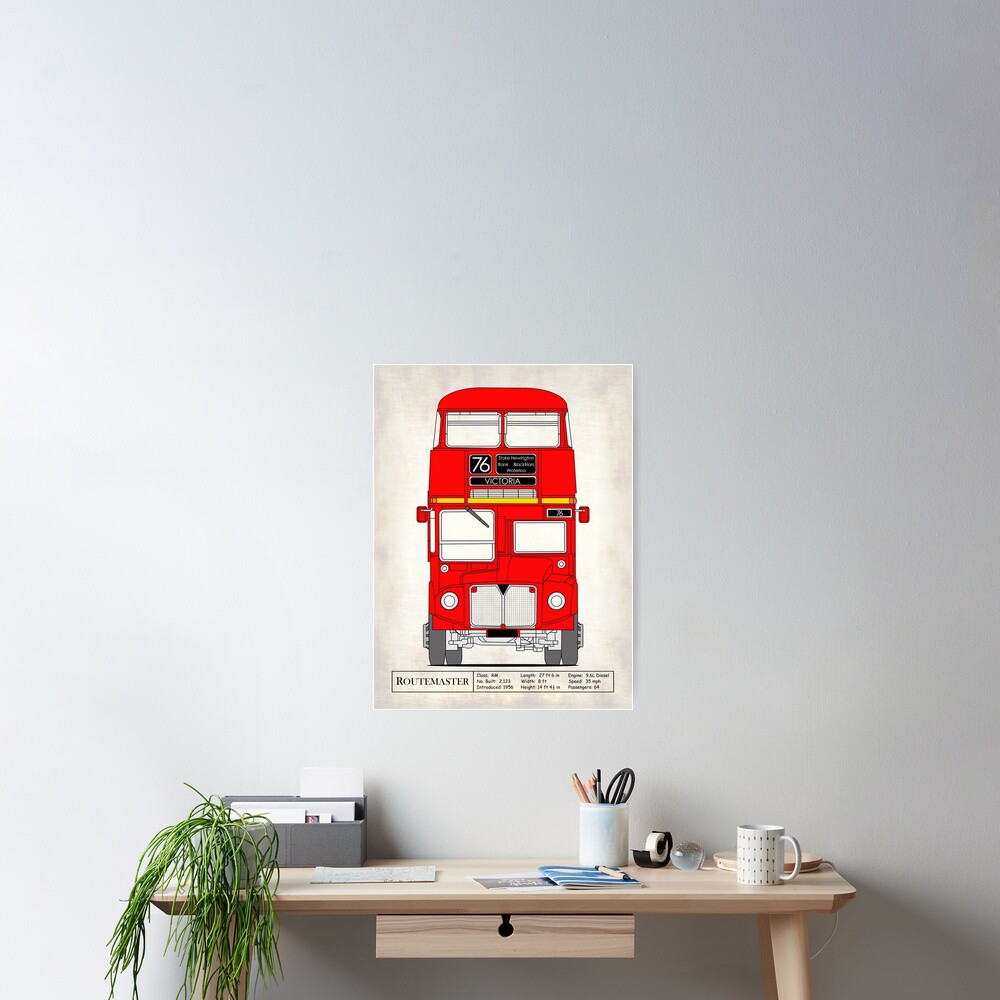 "Routemaster London Bus" Poster for Sale by rogue-design | Redbubble