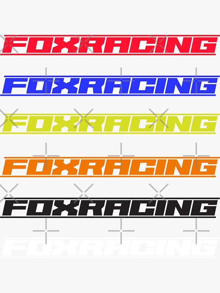 "Fox Racing Pack" Sticker for Sale by lindsayyt8 | Redbubble
