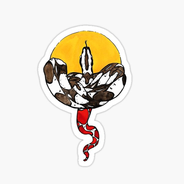 "Red Tailed Boa" Sticker for Sale by sargassos | Redbubble