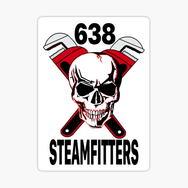 "638 Steamfitters" Sticker for Sale by sverdecanna | Redbubble
