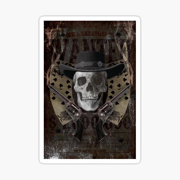 "WANTED" Sticker by fmerante | Redbubble
