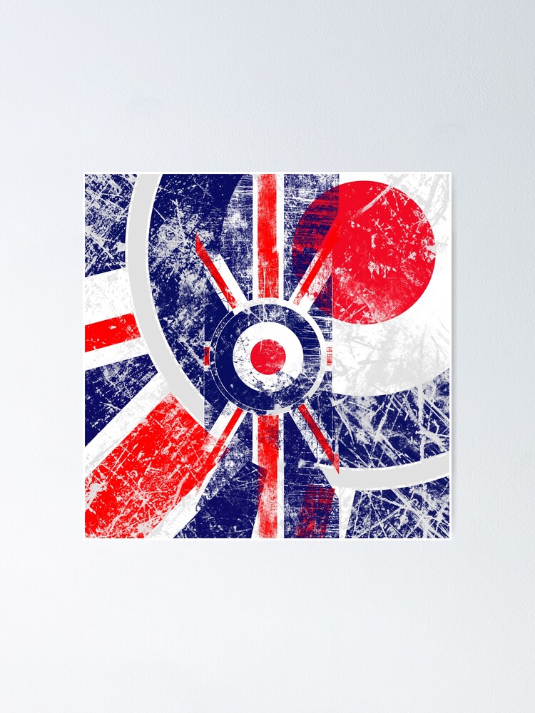 "Grunge Mod Target Roundel Union Jack" Poster for Sale by Garaga ...