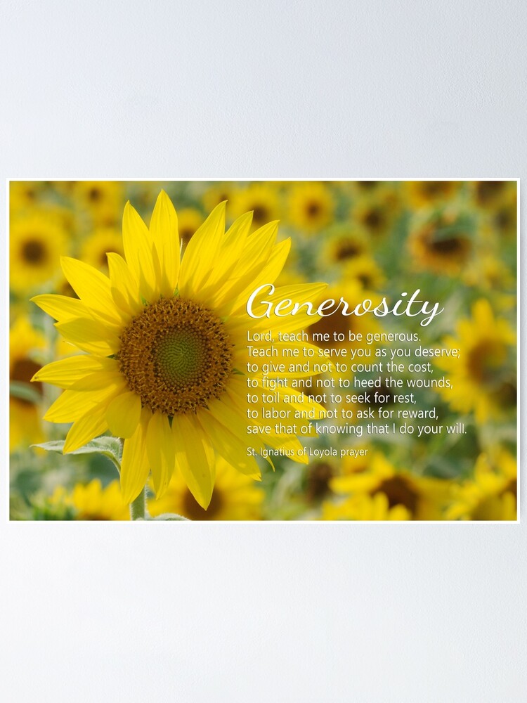 "Inspirational Generosity Art, home decor, wall art, inspiring gift ...