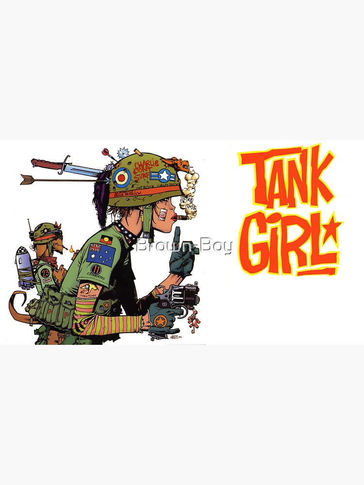 "Tank Girl - On Patrol" Sticker for Sale by Brown-Boy | Redbubble