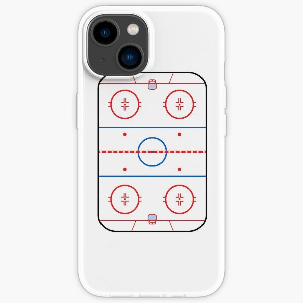 " Ice Rink Diagram Hockey Game Companion" iPhone Case for Sale by ...