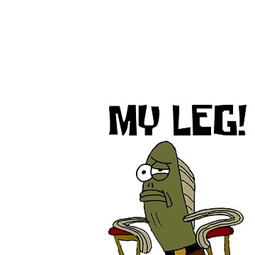 "My Leg!" Sticker for Sale by elenafavaro | Redbubble