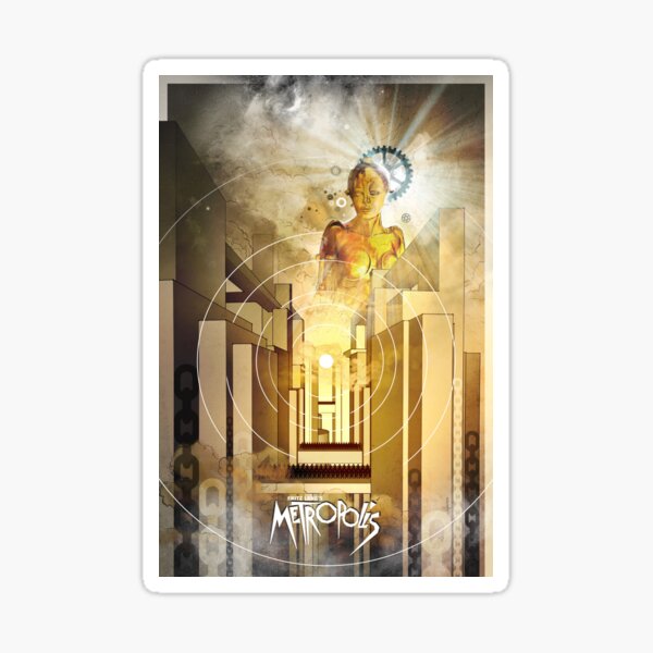 "Metropolis" Sticker for Sale by edgarascensao | Redbubble